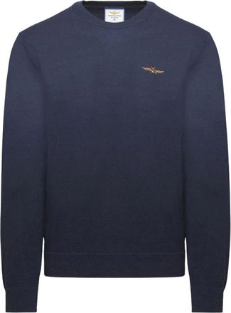 Aeronautica Homme, Pulls, Bleu, Taille: XL Maille ras du cou