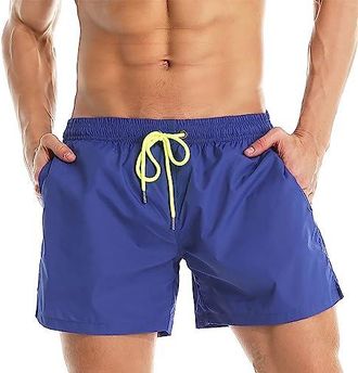 Generic Short de plage pour homme - Grande taille - Loisirs - Couleur - Sport - Dinosaure - Solide - &Eacute;t&eacute; - Plage pour homme - Pantalon de vacances - Coupe r&eacute;g
