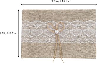 Valiclud G&auml;stebuch Hochzeit Leinen Unterschriftenbuch mit Retro Design Wiederverwendbar und Frostbest&auml;ndig Anwesenheitsliste f&uuml;r Hochzeiten und Partys