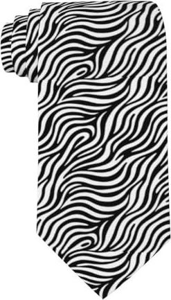 Generic Graphique Zèbre Cravatte Décontractée Cravates Polyvalente Cravates Hommes Pour Célébrations Mariages Formelle