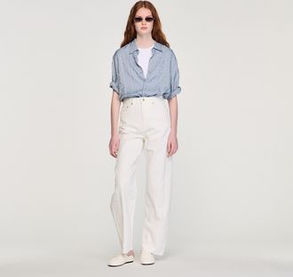 Sandro Chemise fluide square Cross