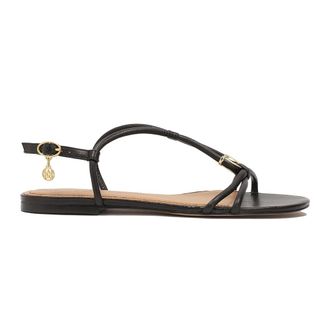 Kazar Schwarze Ledersandalen mit Schmuckverzierung - - Shoes - Damen - Schwarzk - 38 EU