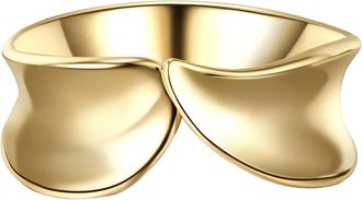 Glanzst&uuml;cke M&uuml;nchen Ring - Sterling Silber Ring - Gr. 48 - in Gold - f&uuml;r Damen