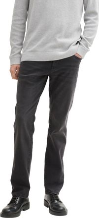 Tom Tailor Herren Josh Regular Slim Jeans mit Stretch,10250 - Used Dark Stone Black Denim, 30/32