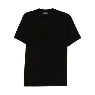 Emporio Armani Homme, Tops, Noir, Taille: 2XL Crew Neck T-Shirt