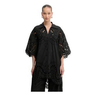 Charo Ruiz Ibiza Tao Bluse - - Blouses & Shirts - Damen - Schwarzk - XS