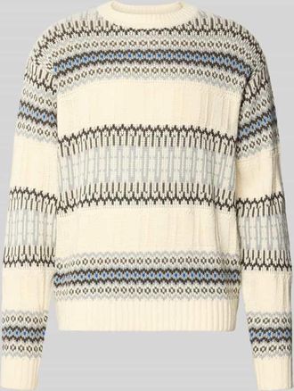 Redefined Rebel Boxy Fit Strickpullover im Allover-Look Modell BARKLEY