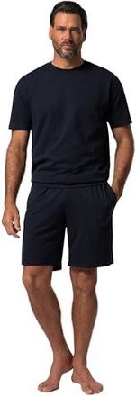 JP1880 Hommes Grandes Tailles L-8XL Pyjama Deux pièces (Short + T-Shirt), Coupe Ventre Confort - Jusquau 8 XL Bleu Marine 5XL 829513130-5XL