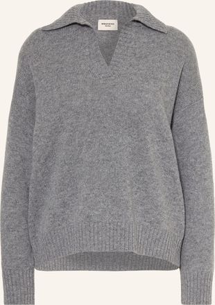 Max Mara Weekend Max Mara Strick-Poloshirt Agre grau