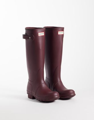 Hunter Original bottes de pluie hautes bordeaux-Rouge