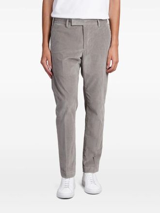 Pantaloni Torino pantalon droit en velours c&ocirc;tel&eacute; - Gris