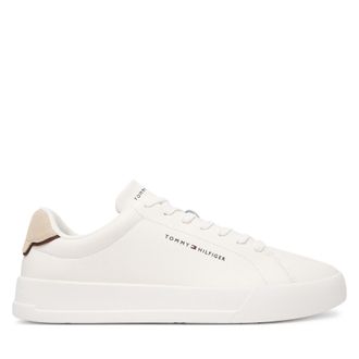 Tommy Hilfiger Sneakers Tommy Hilfiger Th Court Lth Detail Ess FM0FM05367 Wei&szlig;