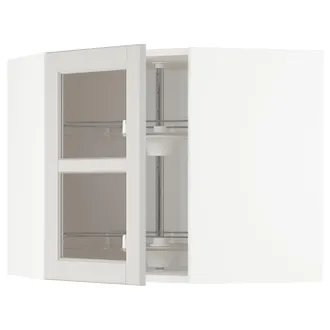 IKEA METOD Wandeckvitrine mit Karussell