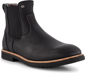 Panama Jack Herren Chelsea Boots schwarz Glattleder