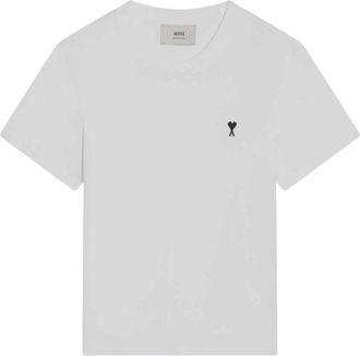 Ami Homme, Tops, Blanc, Taille: M T-shirt Coupe Classique