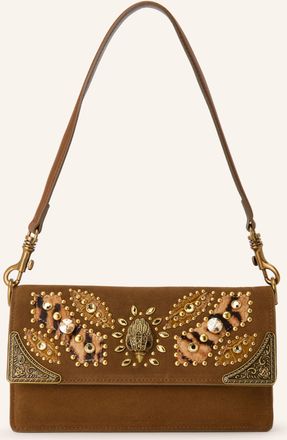 Kurt Geiger Schultertasche Sloane Mit Nieten Und Schmucksteinen braun