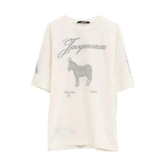Jacquemus Homme, Tops, Blanc, Taille: M Jacquemus T-shirts et Polos