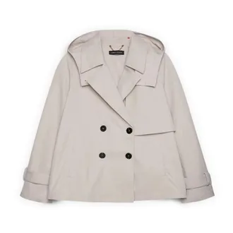 Fiorella Rubino Kurzer- zweireihiger Trenchcoat - - Coats - Damen - Wei&szlig; - 6XL
