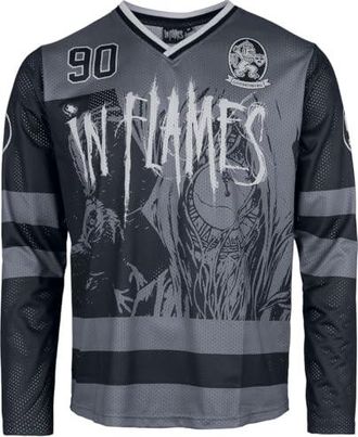 In Flames Hockey Jersey Homme Jersey multicolore L 100% Polyester Large