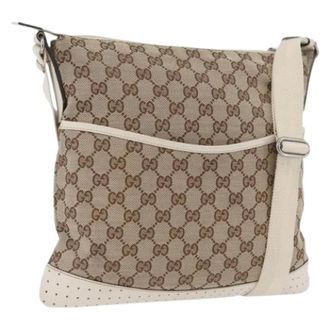 Gucci Sac bandouli&egrave;re Vintage en toile Pre-owned - Femme - Pre-owned - Beige - Taille: ONE Size