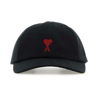 Ami unisex, Accessoires, Noir, Taille: ONE Size De Coeur Embroidery Cap