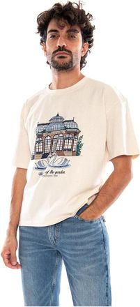 Kaotiko S/S Regular Garden Cotton - - Tops - Herren - Beige - L
