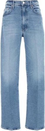 Mother Femme, Jeans, Bleu, Taille: W31 The Roller High Waist Wide Leg Jeans