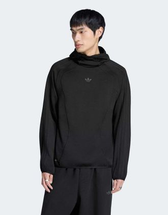 adidas Originals Teamgeist 26 Cutline Balaklava Full-Zip-Hoodie warm in Schwarz