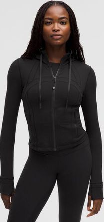 lululemon Define Crop-Jacke mit Kapuze Nulu für Frauen - Größe 10 in Black