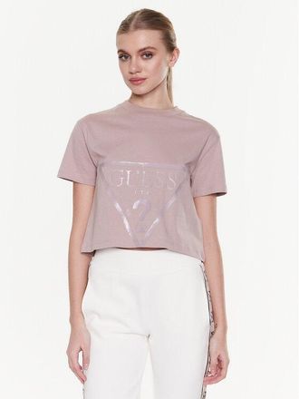 Guess T-Shirt Adele V2YI06 K8HM0 Rosa Boxy Fit