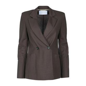 Harris Wharf London D.b. Blazer mit Schulterpolstern - - Jackets - Damen - Grau - 2XS