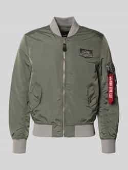 Alpha Industries Regular Fit Bomberjacke mit Logo-Patch