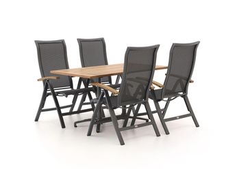 Bellagio la vita attrattiva Bellagio Lugo/Canzo 140 cm Gartenm&ouml;bel-Set 5-teilig verstellbar