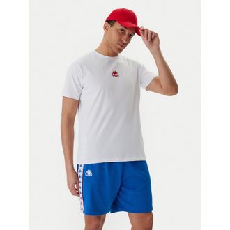 Kappa T-Shirt 382J2QW Wei&szlig; Regular Fit