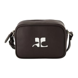 Courr&egrave;ges Braune Kameratasche Herbst-Winter 2025 - - Bags - Herren - Braun - ONE SIZE