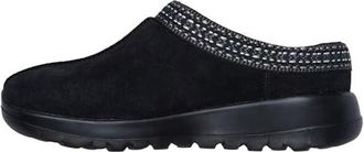 Skechers On-The-go Joy Chaussons en daim pour femme avec d&eacute;tails artisanaux, noir/gris, 38.5 EU