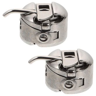 Angoily 2 St&uuml;ck Kleine Spulenkapsel aus Verschlei&szlig;festem Material f&uuml;r N&auml;hmaschinen Kompatibel mit Meisten Modellen Einfach Montierbares N&auml;hmaschinenzubeh&ouml;r f&uuml;