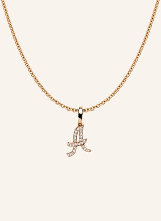 Cada Cada Kette Tiny Diamond Letter A rosegold