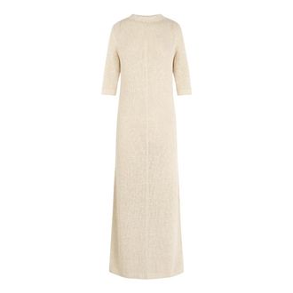 Cortana Rib Underbust V-neck Top - - Dresses - Damen - Beige - S