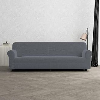 Italian Bed Linen Sogni e capricci Fashionable Sofa Abdeckung, Dunkel grau, 4 Plätze
