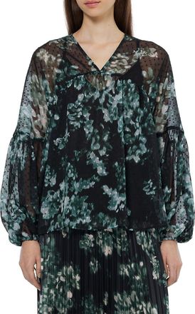 Scotch & Soda Printed Fil Coupe Top