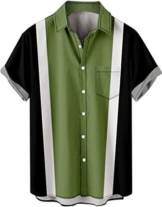 Generic Chemise hawa&iuml;enne d&eacute;contract&eacute;e pour homme avec palmier et cara&iuml;bes - Chemise de plage &agrave; manches courtes boutonn&eacute;e - Graphique amusant - Vintage - Mexi