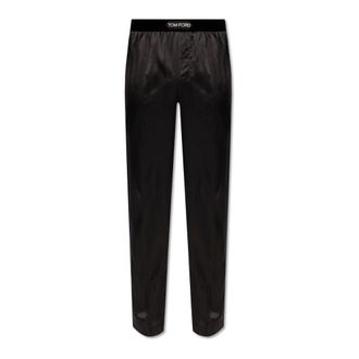 Tom Ford Homme, V&ecirc;tements de nuit et de d&eacute;tente, Brun, Taille: XL Pantalon de pyjama en soie