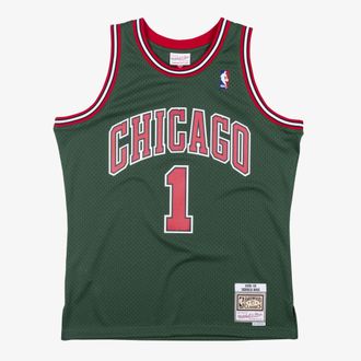 Mitchell & Ness NBA Swingman Jersey Basketball Trikot Chicago Bulls - Derrick Rose 2008, XL, Dunkelgr&uuml;n