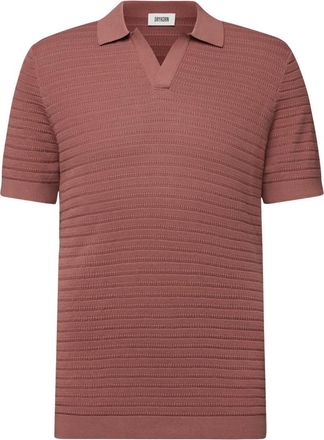 Drykorn Strick-Poloshirt aus merzerisierter Baumwolle und Variokragen in