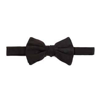 Giorgio Armani Schwarze Seidenfliege Herren Accessoires - - Accessories - Herren - Schwarzk - ONE SIZE