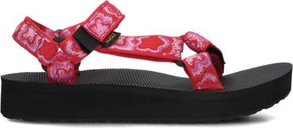 Teva Rote Flache Sandalen W Midform Universal - - Shoes - Damen - Rot - 37 EU