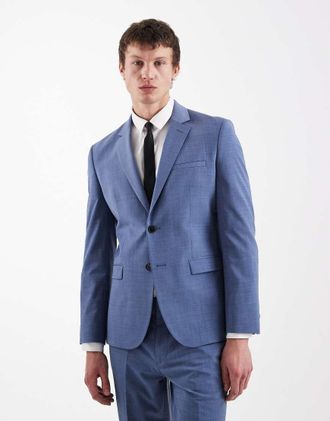 HUGO BOSS HUGO Red - Arti Hesten - Veste de costume densemble ajust&eacute;e - Bleu clair