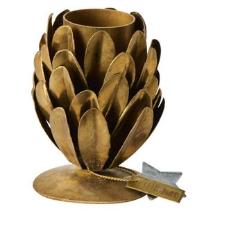 Ib Laursen Kerzenhalter f/2,2 cm Kerze Zapfen Gloria H: 6 &Oslash;: 4