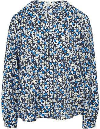 s.Oliver Langarmbluse Bluse Strukturierte Bluse aus Viskosemix